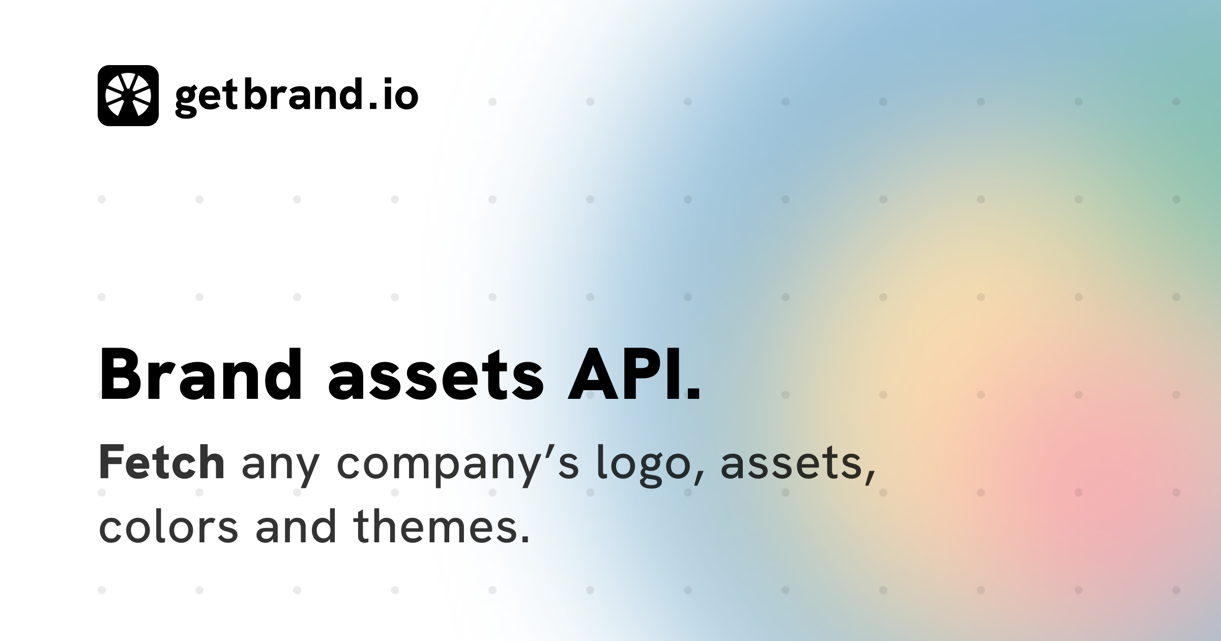 getbrand.io | Company Logos, Colors & Brand Assets API